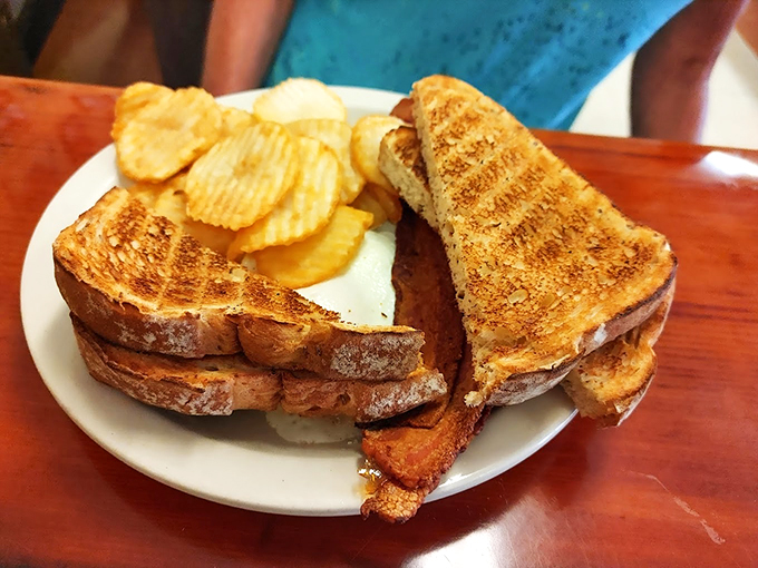 Breakfast of champions! Crispy bacon and golden toast join forces with fluffy French toast that's sweeter than a Florida sunset.