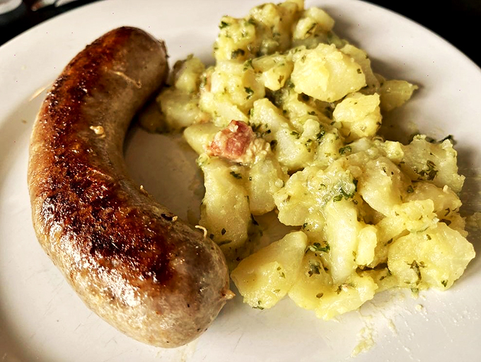 Move over, hot dogs! This bratwurst is the Schwarzenegger of sausages&mdash;beefy, perfectly seasoned, and ready to pump you up with flavor.