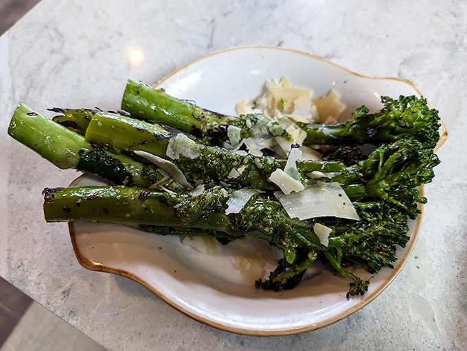 Even Popeye would trade his spinach for this charred broccolini. It's green, mean, and making vegetables dream-worthy.