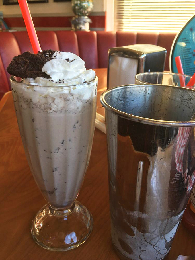 Cookies and cream and dreams, oh my! This Oreo malt is what happens when your inner child gets the keys to the dessert kingdom.