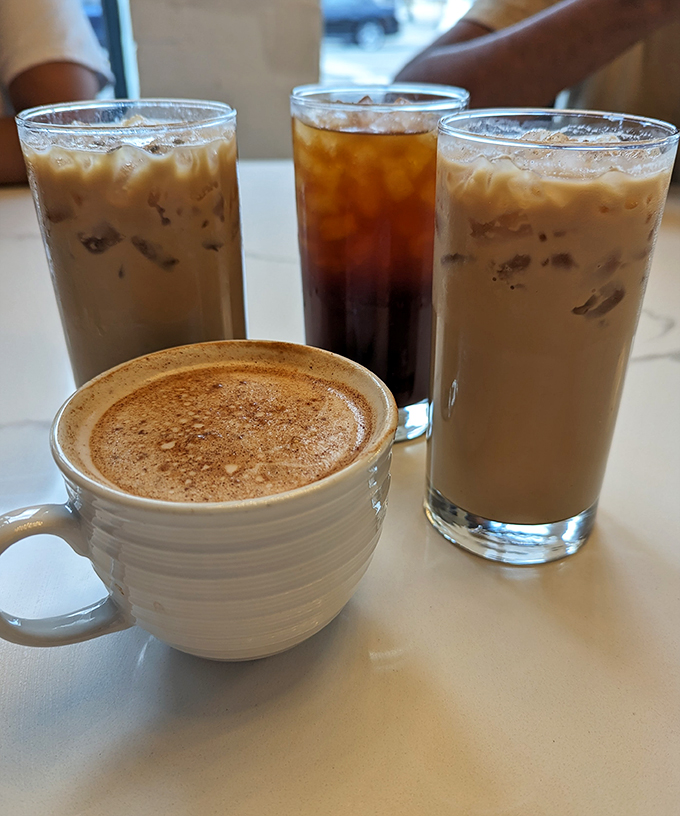 Liquid motivation in stylish cups: The Great Commoner's coffee is the kind that makes you want to high-five your taste buds.