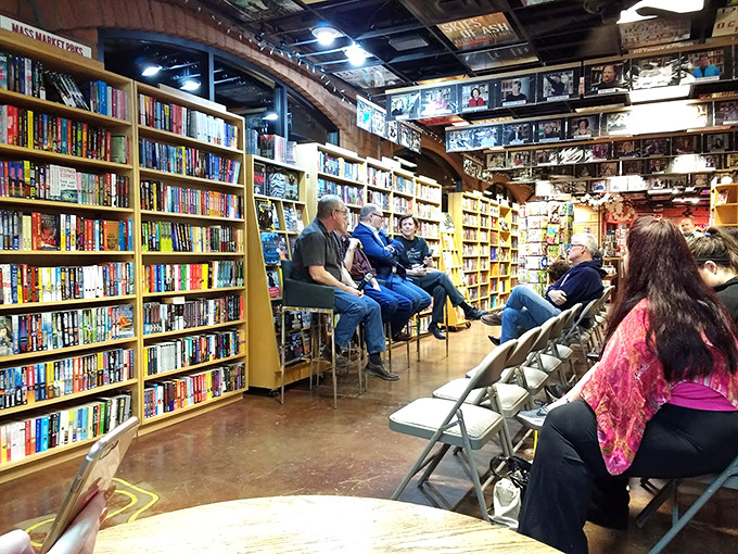 Not your average book club! Here, readers become part of the story, rubbing elbows with wordsmiths and fellow mystery enthusiasts.