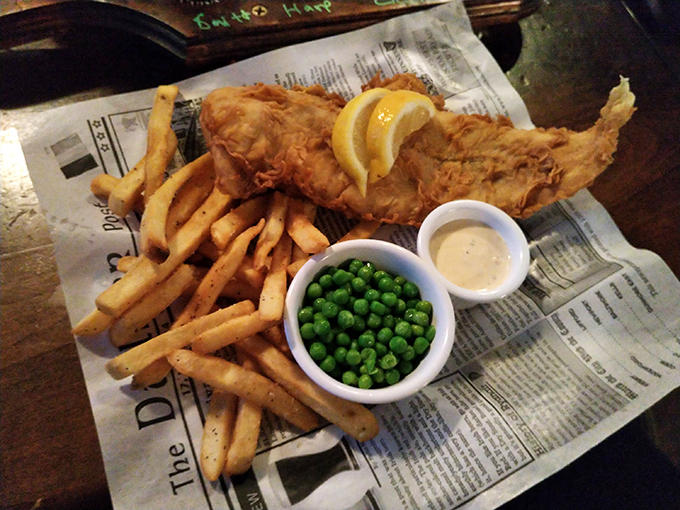 Fish and chips: the unofficial ambassador of Irish cuisine. Golden, crispy, and served with a side of nostalgia &ndash; just add malt vinegar for the full experience. Photo credit: Winona Pierce