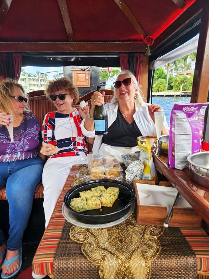 Ladies who lunch? More like ladies who launch... into a Venetian adventure. These gals know how to turn happy hour into a happy voyage.