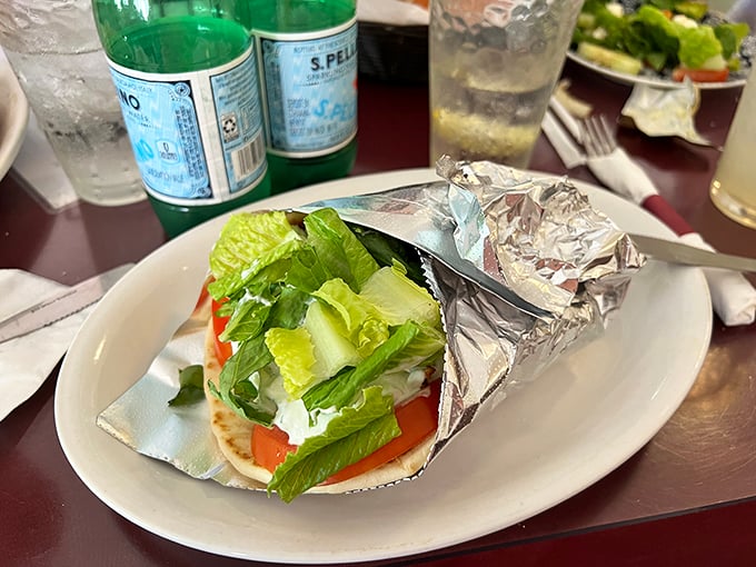 Who said you can't have a beach body and eat well? This gyro is bringing sexy back to handheld meals. It's a Greek tragedy waiting to happen... to your diet! Photo credit: Denys Ivashyna
