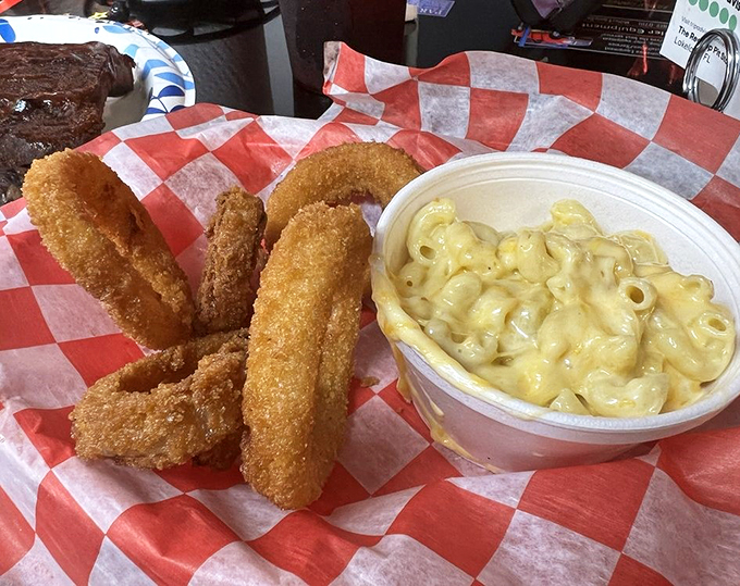 Mac and cheese that puts grandma's recipe to shame! Golden, gooey, and guaranteed to make you forget about your diet.