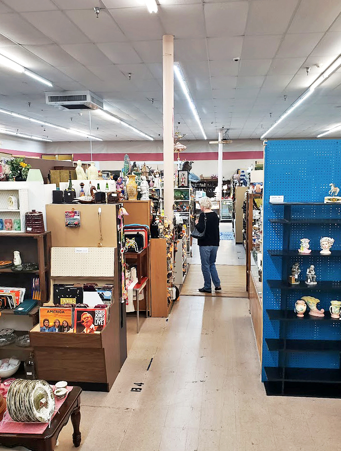 Aisle after aisle of memories, each turn a new adventure. It's like playing "I Spy" with decades of American pop culture!