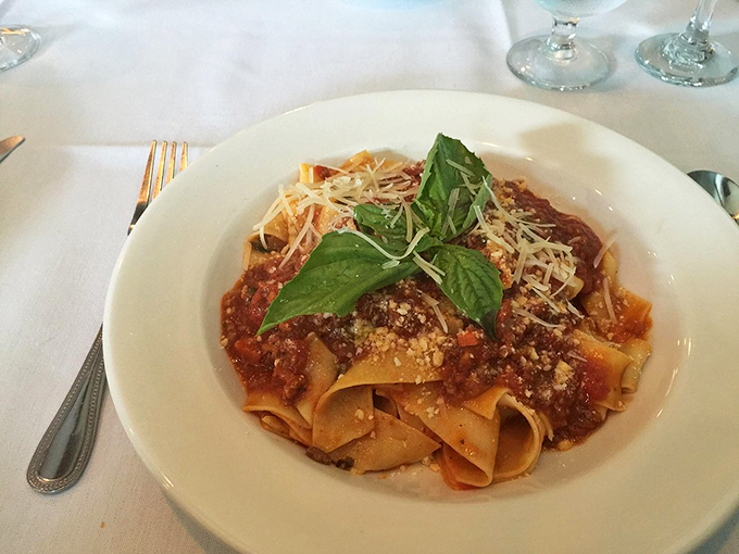 Ribbons of pasta perfection! If Michelangelo sculpted noodles, they'd look (and taste) just like this pappardelle masterpiece.
