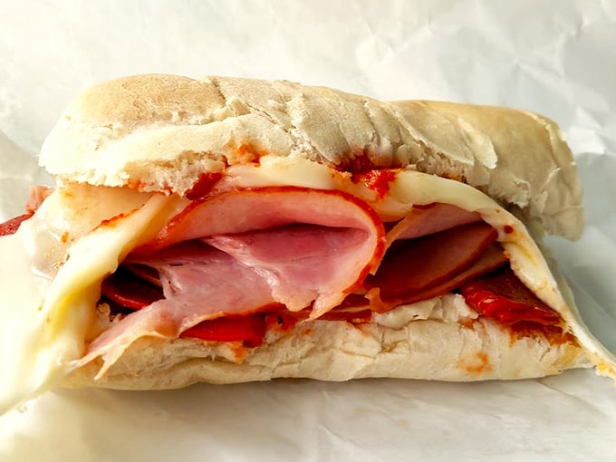 Holy mozzarella! This pizza sub looks like it could star in its own Food Network show.