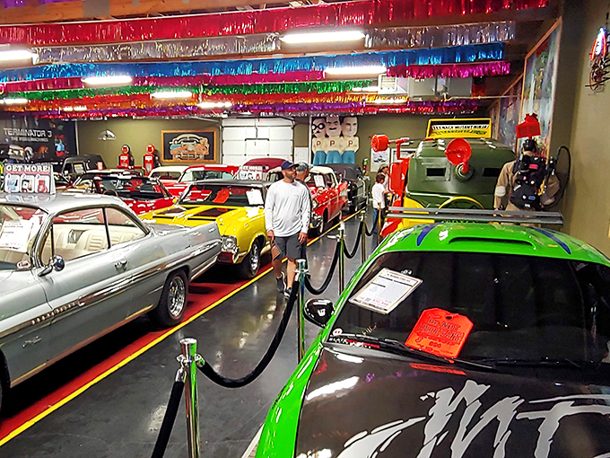 "Is that a '57 Chevy?" Visitors young and old bond over shared automotive nostalgia, proving that car love knows no age limit.