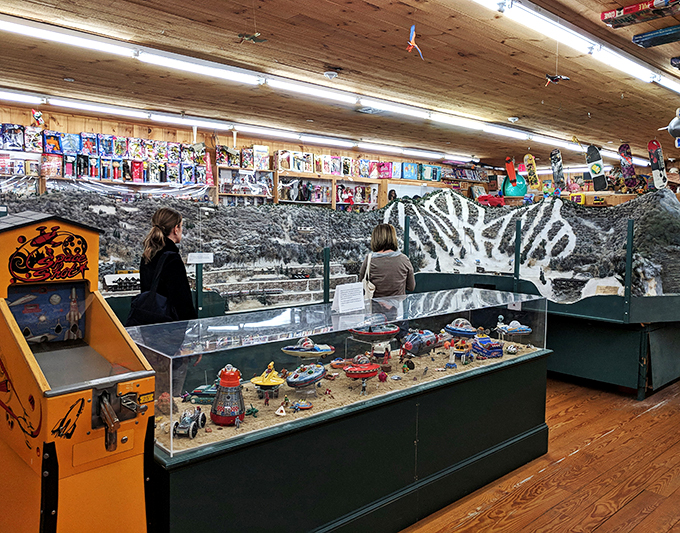 Where else can you find a model train layout that rivals your childhood dreams? All aboard the nostalgia express!