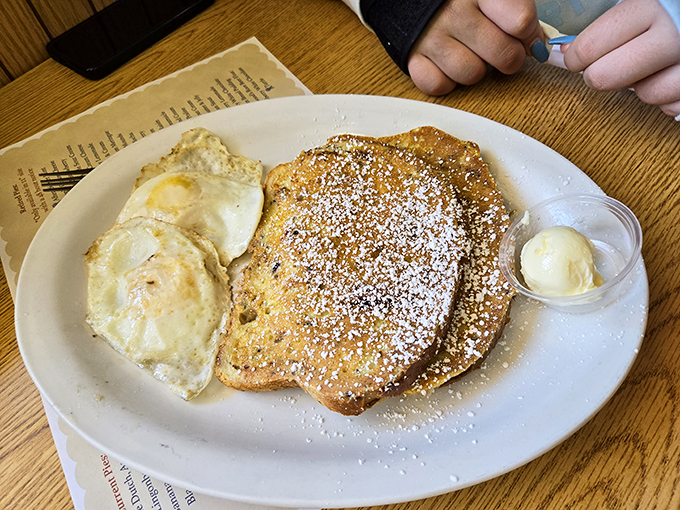 Holy crepe, that's good! Norske Nook's plate is a sweet symphony of comfort food that would make even Thor's mouth water.