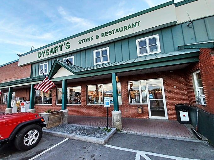 Dysart's: Where truckers and foodies unite over pie. This 24/7 wonder proves that comfort food knows no bedtime.