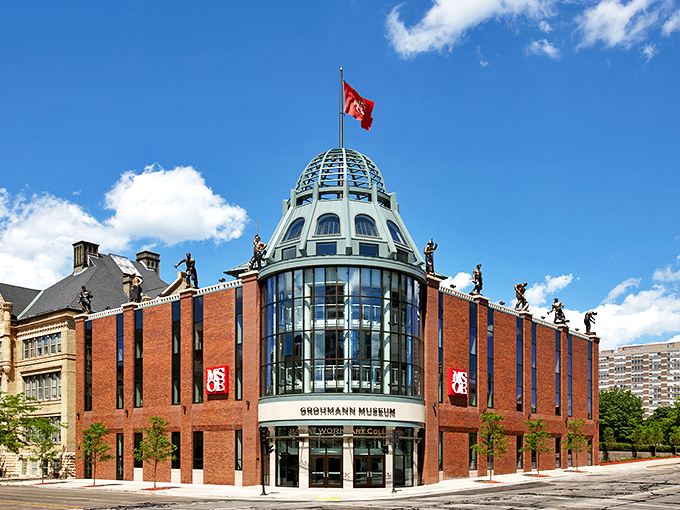 Where art meets industry in a symphony of steel and stone. A towering tribute to the beauty of human labor.