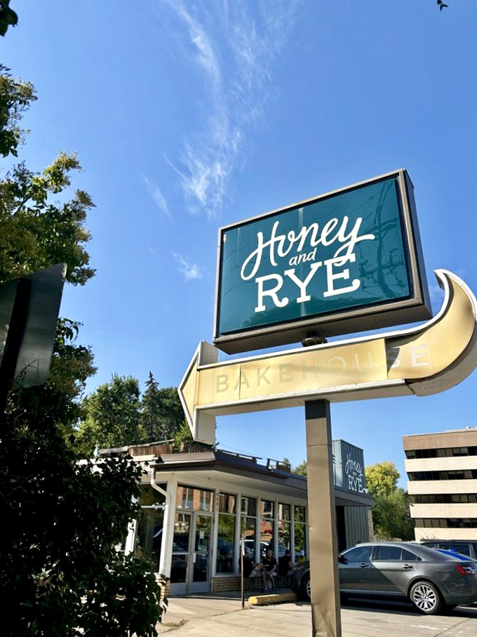 Sweet dreams are made of this! Honey & Rye's charming exterior hints at the buttery, flaky treasures waiting inside.