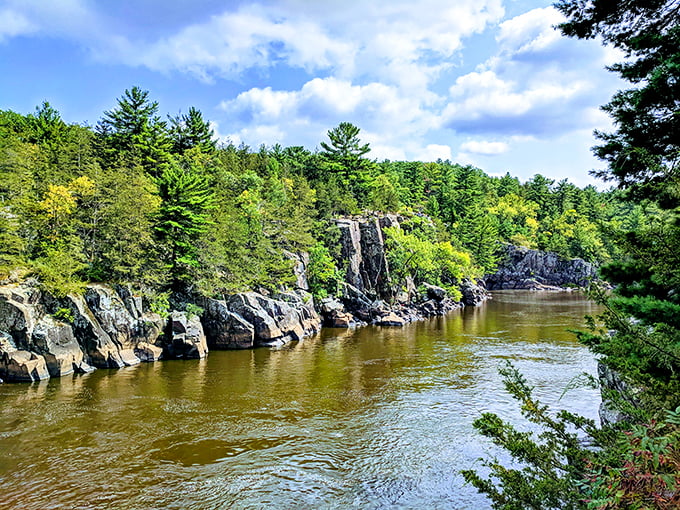 Nature's pottery class gone wild! These glacial potholes are proof that ice was the original sculptor long before Michelangelo. Photo credit: Michael Rothbauer
