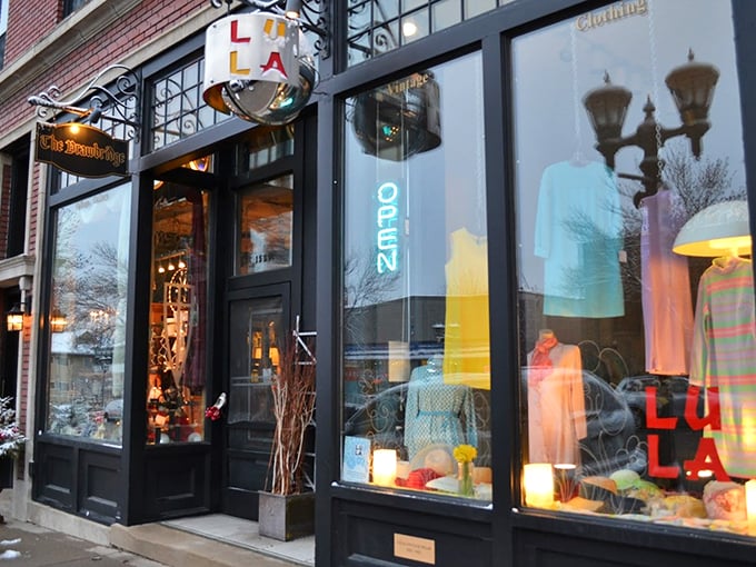 Lula's window display is a fashion time capsule that'll make you wonder why we ever stopped wearing pillbox hats.