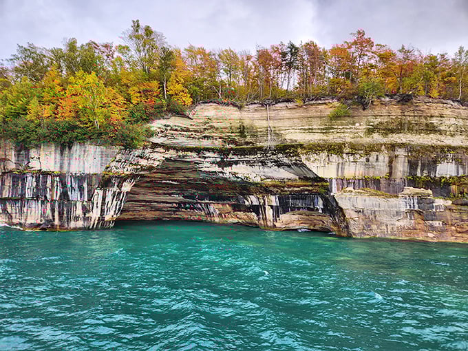 Pictured Rocks: If Picasso painted cliffs! Lake Superior's canvas bursts with colors that would make even Bob Ross jealous.