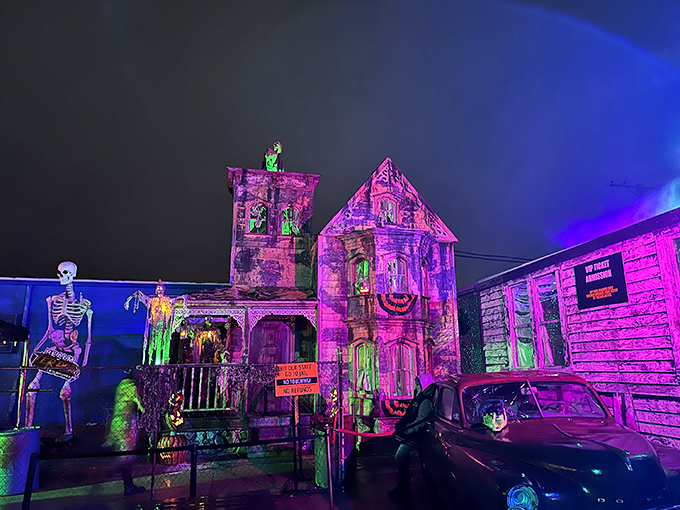 Nature meets nightmare in this overgrown house of horrors. It's like Mother Nature decided to get in on the Halloween action. Photo credit: Dan Sepe