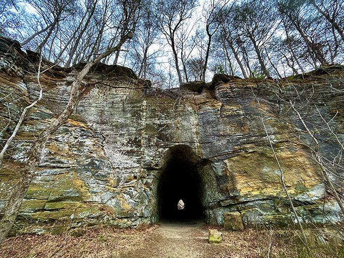 Nature's art gallery: Blackhand Gorge's sandstone cliffs showcase millions of years of Earth's creativity. And you thought your finger paintings were impressive.