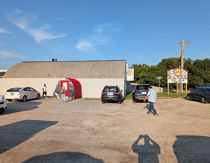 Pancakes or manhole covers? Charlie Parker's gigantic flapjacks blur the line between breakfast and architectural marvel. Syrup not included!