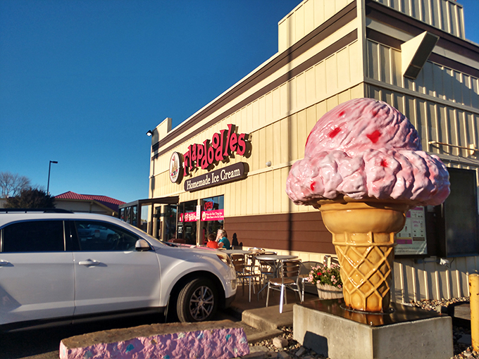 Who says growing up means being serious? At Flapdoodles, giggling while ordering your "Monkey Business" is practically mandatory. Photo credit: Melanie Biermeier