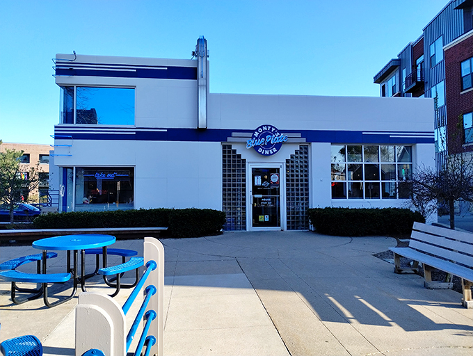 Breakfast with a side of time travel! Delta Diner's gleaming exterior and cozy interior serve up a double helping of nostalgia and flavor. 