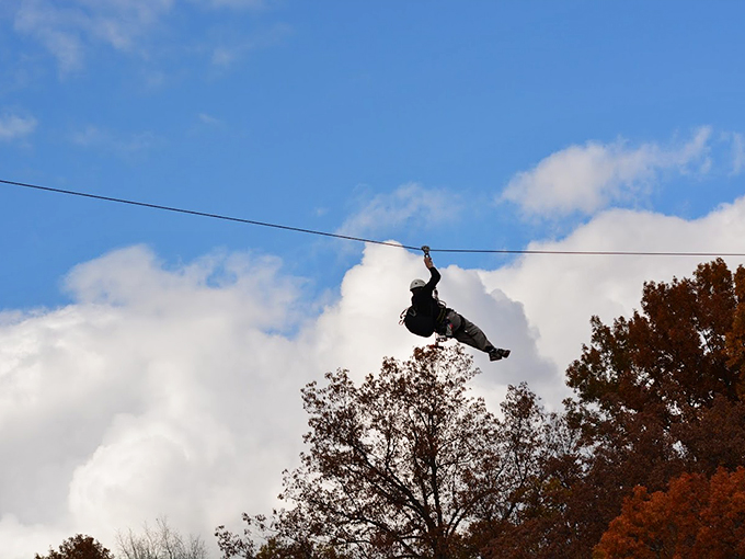 Tightrope walking for beginners: Where "don't look down" becomes your new mantra. Steady now! 