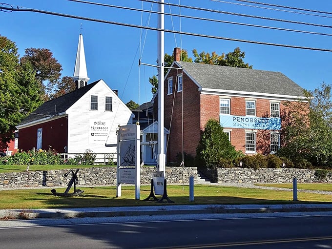 Maritime marvels await! This charming building at Penobscot Marine Museum houses more sea tales than an old salt's memoirs.