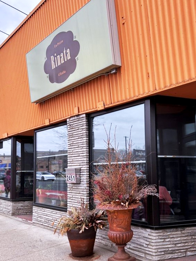 Orange you glad you found Rinata? This warm facade promises a rustic Italian escape in the heart of Minneapolis.