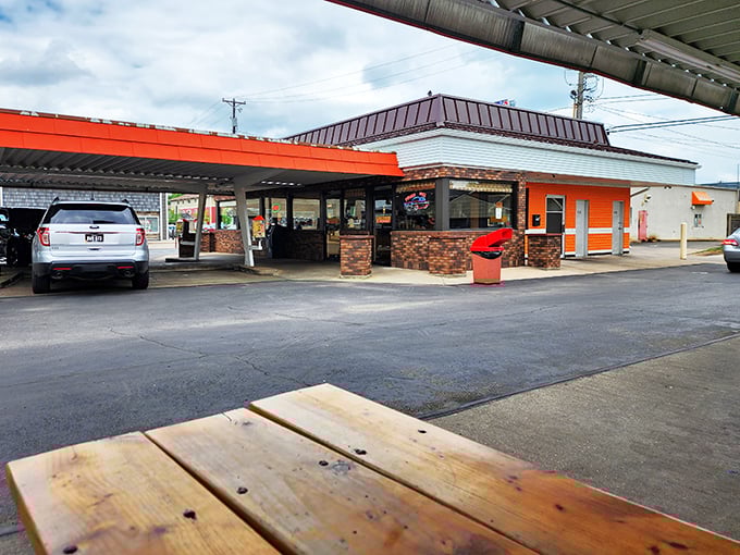 Rudy's parking lot: Where every space is a front-row seat to a delicious show. No ticket required, just bring your appetite!