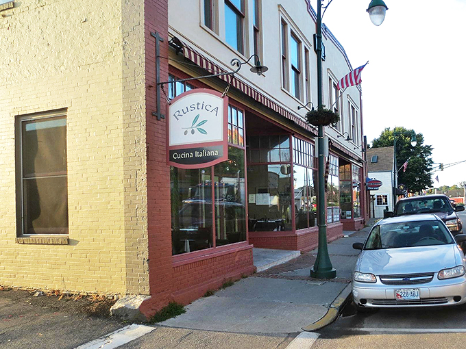 Rustica by day: Sun-drenched and inviting, it's the perfect spot for a leisurely lunch or an impromptu carb festival.