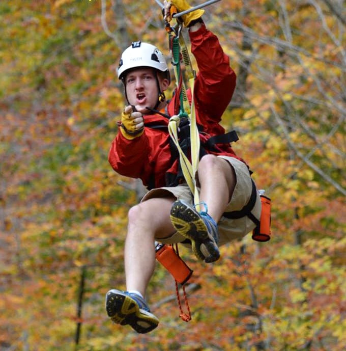 Hold on tight! Feel the wind in your hair as you zip through Shawnee's lush green embrace.