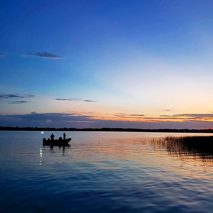 Fish tales start here! Sibley's lakes are so generous, you might need to practice your "it was this big" gestures. Photo credit: Lisa Kolkman