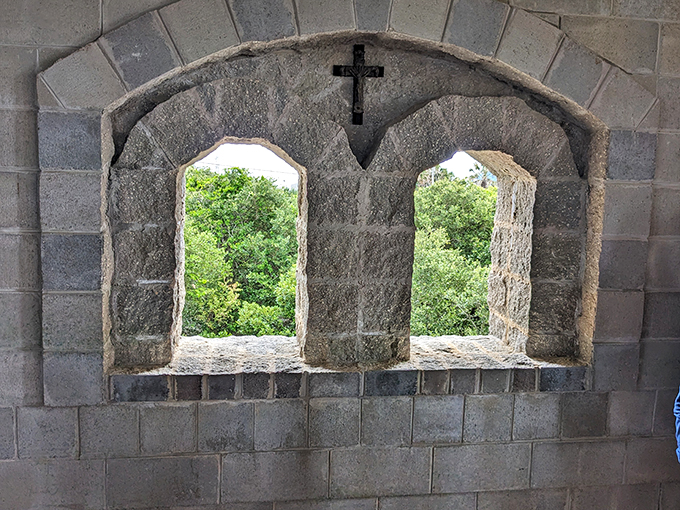 Window shopping, medieval style. These arched beauties frame the Florida landscape like paintings, no Instagram filter needed.