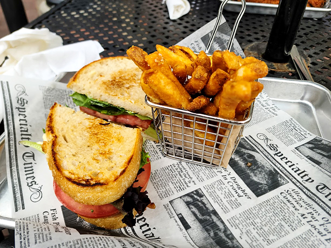 Sandwich perfection alert! This wrap is packed tighter than a hipster's skinny jeans, but with way more flavor and far less regret.