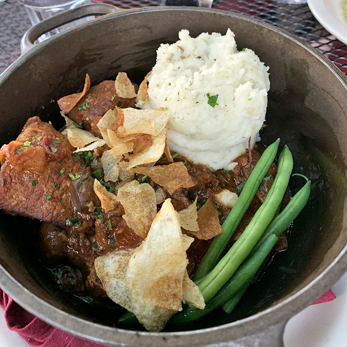 Meet the Brad Pitt of Leunig's menu &ndash; the Beef Bourguignon. Rich, complex, and impossibly attractive, it's a star you'll want to meet again and again.