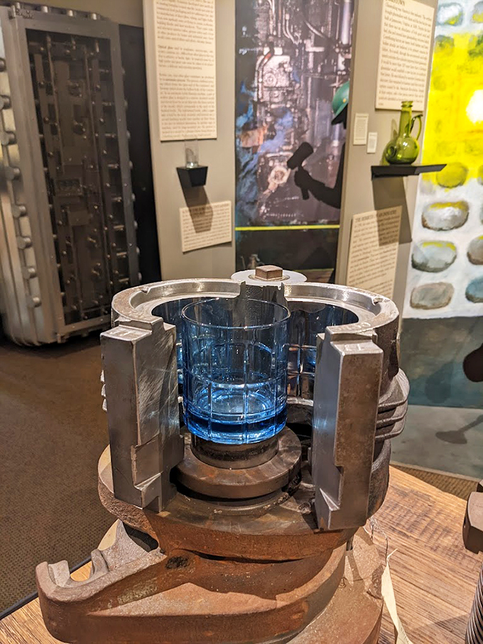 Science meets art in this glass-casting mold. It's where molten magic happens, folks!