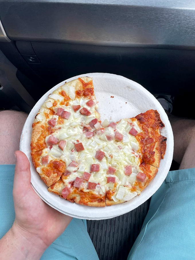 Ham and onion: the dynamic duo of toppings. It's like a flavor fiesta in your mouth!