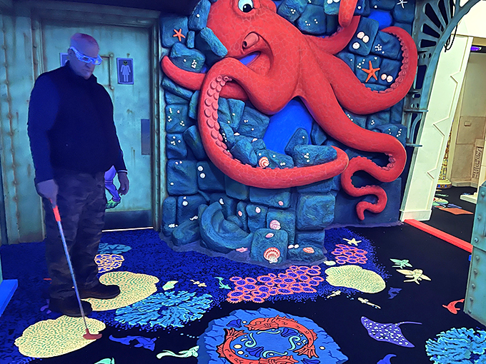 Who knew Poseidon moonlighted as a mini-golf designer? This underwater wonderland is so vibrant, you'll want to bring your snorkel along with your putter.