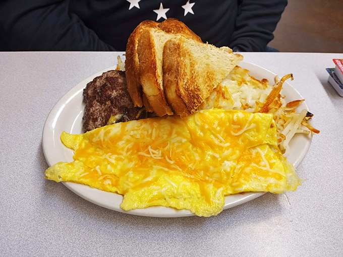 Eggs-cellent doesn't begin to cover it! This plate is what breakfast dreams are made of, folks.