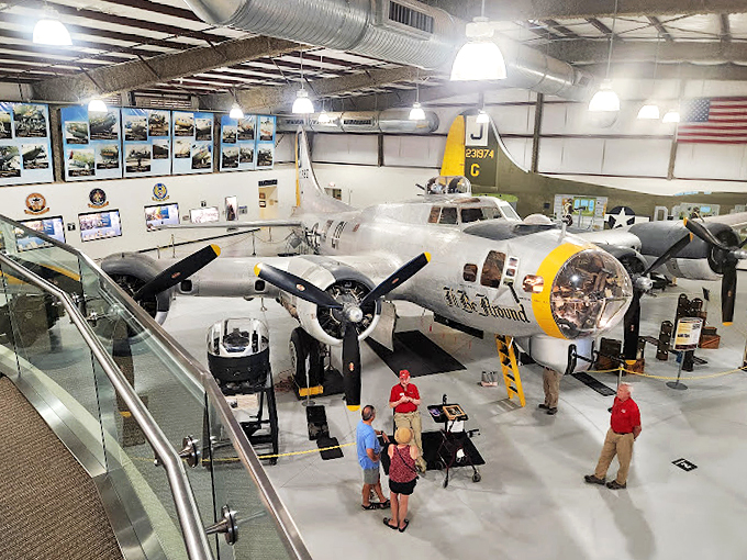 The "Beauty of Flight" sculpture captures the essence of aviation artistry, with three aircraft forever soaring through desert skies.
