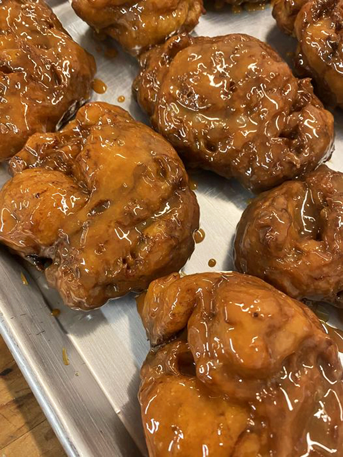 Caramel apple fritters: where the apple a day meets its deliciously naughty cousin. These golden nuggets are autumn's answer to summer beach bods.