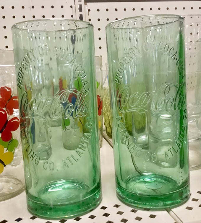 Raise a glass to the past! These vintage Coca-Cola tumblers are the perfect vessels for your favorite fizzy drinks or nostalgic stories.
