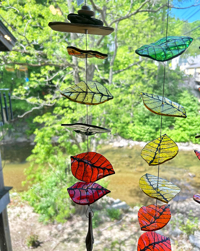 Nature's stained glass! These delicate leaves dance in the light, bringing a touch of Tiffany to your window without the hefty price tag.