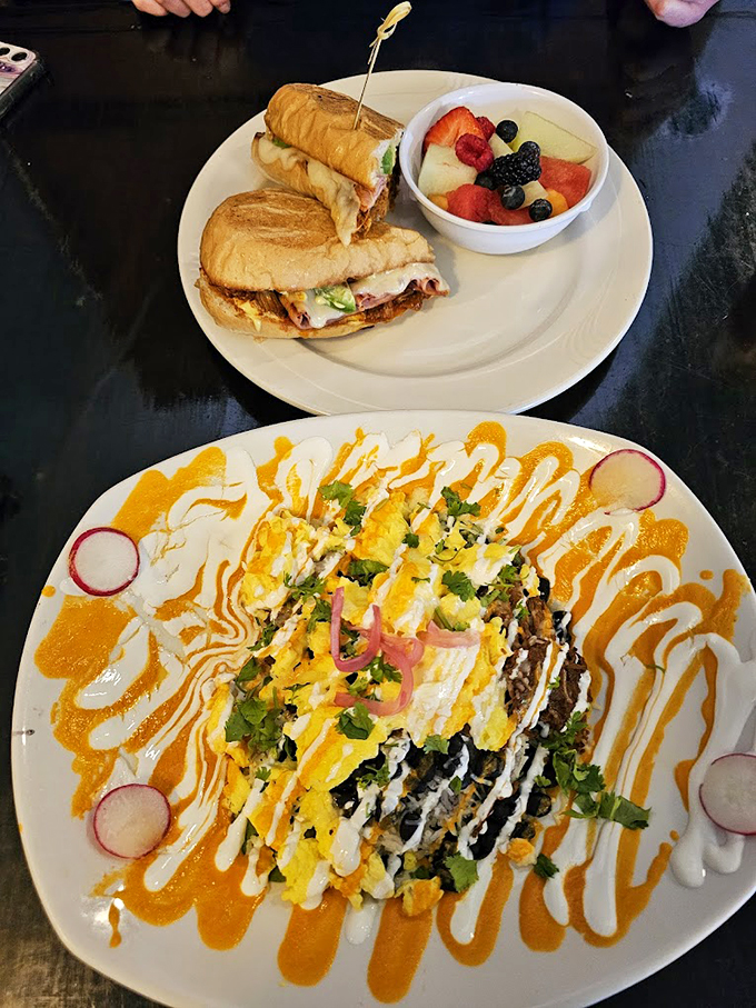 It's a flavor fiesta on a plate! The Cubano takes center stage, while its colorful sidekick proves Berry Sweet Kitchen isn't a one-hit wonder.