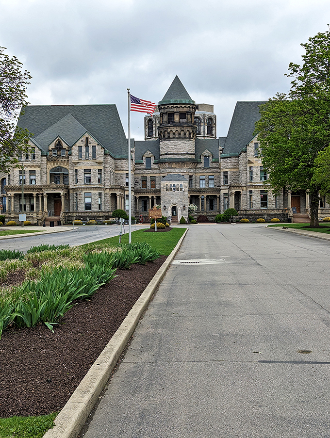 Shawshank State Prison, aka Ohio State Reformatory, where Hollywood magic transformed stone walls into silver screen gold.