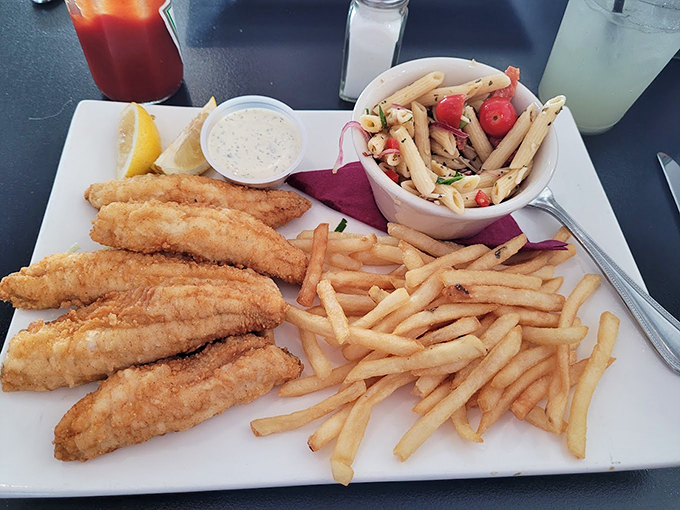 Perch perfection on a plate! Golden, crispy, and ready to make your taste buds do a happy dance.