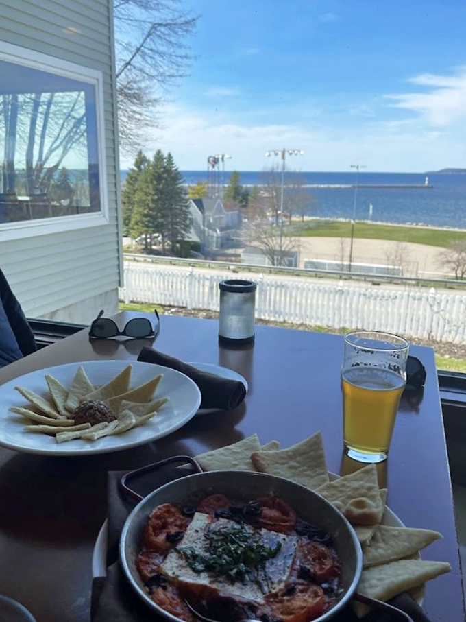 Where every table feels like the chef's table, and Little Traverse Bay provides the perfect backdrop for your meal.