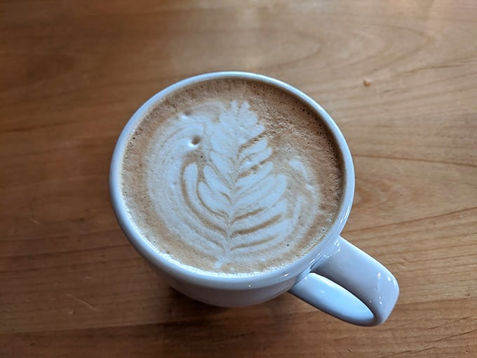 Latte art so pretty, it's like a barista's love letter written in steamed milk and espresso. Photo credit: Kimberly Leppots